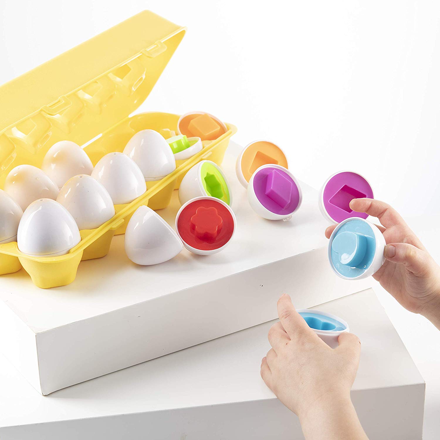 Easter Matching Eggs with Yellow Eggs Holder - STEM Toys Educational ...