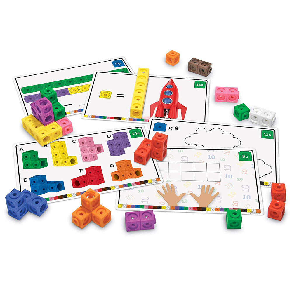 PE Plastic sorting and counting snap cube blocks toys educational toys ...