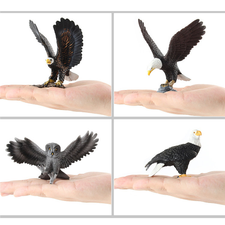 PVC Domineering Flying Black Eagle Plastic Animal Toy - Buy Product on ...